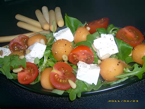 Recette de Salade de melon à la féta