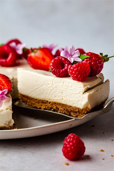 Perfect No Bake Vegan Cheesecake Lazy Cat Kitchen