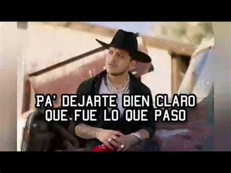Cristián Nodal No te contaron mal letra YouTube