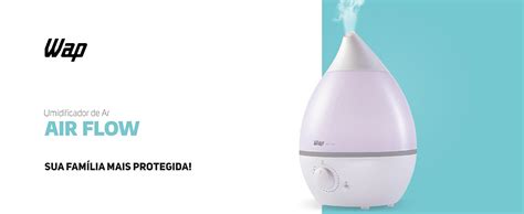 Umidificador de Ar Luminária Difusor de Aromas WAP AIR FLOW Bivolt