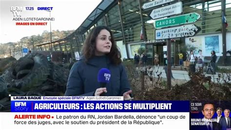 Mobilisation des agriculteurs du fumier et des déchets déversés devant