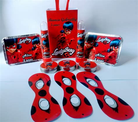 Kit Festa Personalizado Miraculous Ladybug Elo7