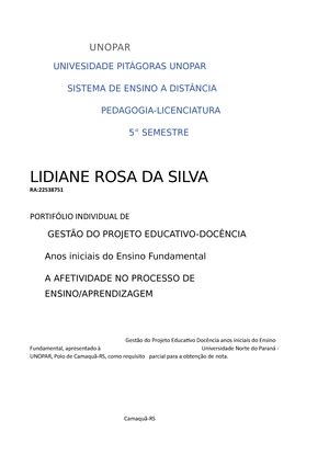 Portfolio Identidade ATV ATIVIDADE PRÁTICA PRÁTICAS PEDAGÓGICAS