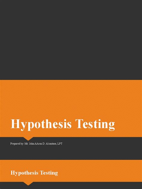 hypothesis testing pdf type i and type ii errors statistical hypothesis testing