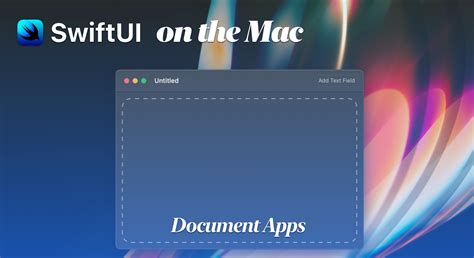 SwiftUI On The Mac Document Apps NSScreencast