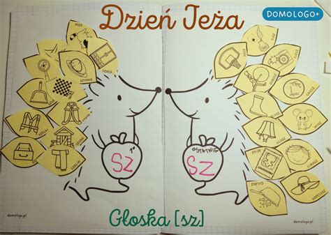 Dzień Jeża głoska sz Domologo pl