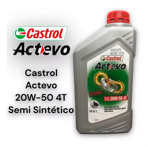 Aceite Castrol Actevo T W Moto Lubricante Mineral L En Venta En