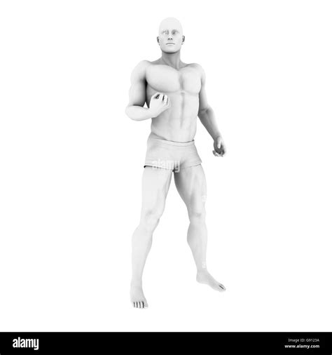 Superhero Pose With A Man In 3d Render Illustration Stock Photo Alamy