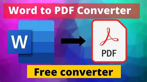 Word To Pdf Converter 2021 All File Converter For Free YouTube