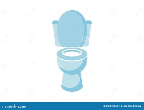 Flush Toilet Bowl Simple Icon Vector Stock Vector Illustration Of