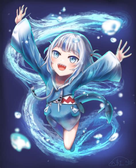 720p Descarga Gratis Gawr Gura Anime Hololive Youtuber Virtual