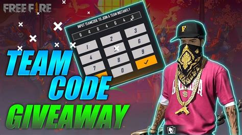 Free Fire Live Teamcode Giveaway Teamcode Gameplay Custom Gameplay