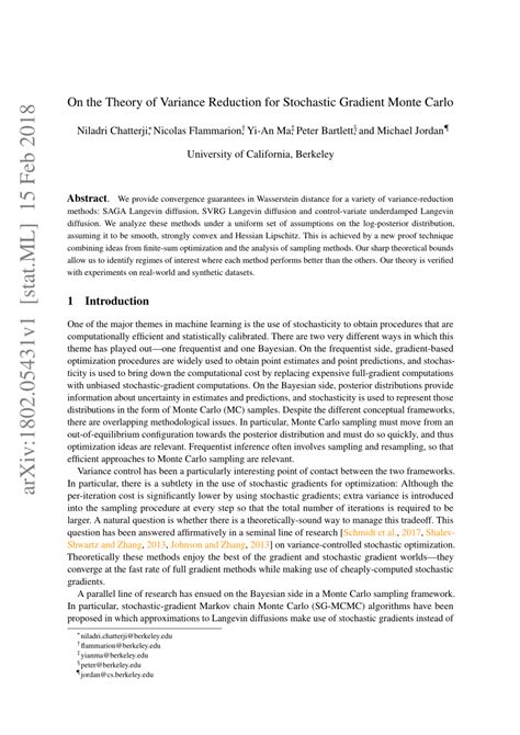 pdf on the theory of variance reduction for stochastic gradient monte carlo