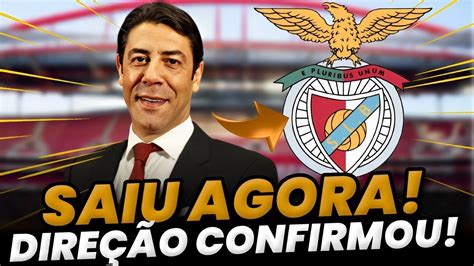 EXCELENTE NOTÍCIA FOI CONFIRMADO PELA DIREÇÃO ENCARNADA ÚLTIMAS
