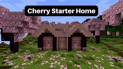 Minecraft How To Build A Cherry Starter Home 1 21 1 20 YouTube