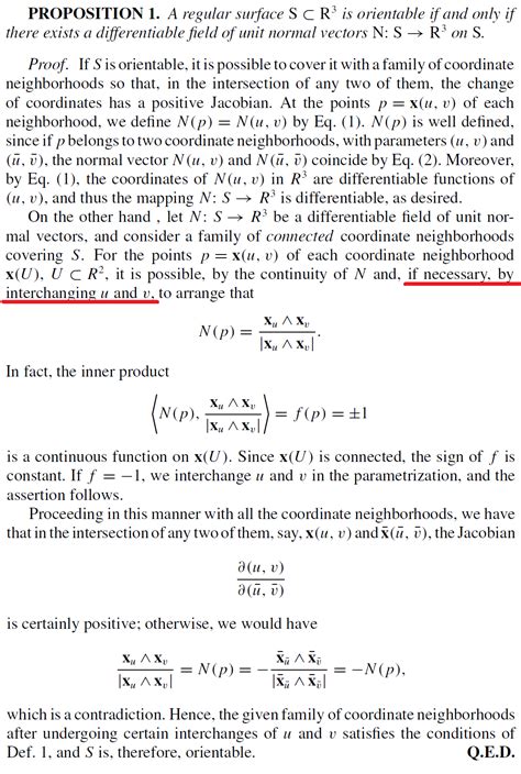 differential geometry a regular surface s is orientable iff there exists a differentiable