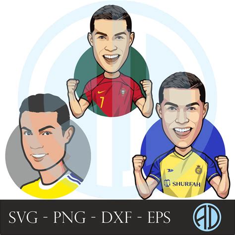 Cristiano Ronaldo Png CR7 Al Nassr FC Cricut Glowforge Ronaldo Sticker