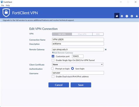 Fortinet Vpn Kurulum Rehberi Bilgi Lem Daire Ba Kanl