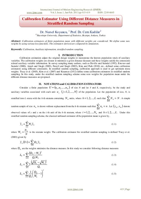 pdf calibration estimator using different distance measures in stratified random sampling