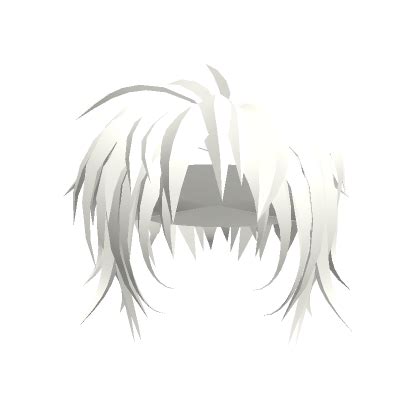 White Messy Anime Hair Roblox Item Rolimon S