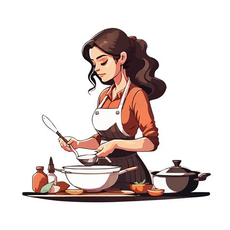 Woman Cooking Food 24524034 PNG