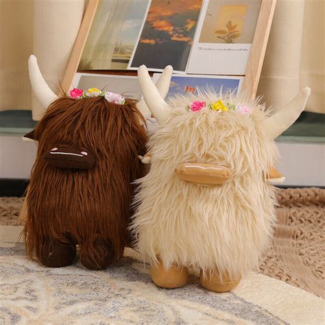 Clever Furry Highland Cow Coo Cuddly Toy Plush Stuffed Scottish