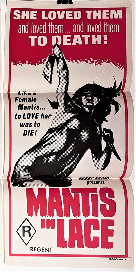 Lot Four Original Australian Colour Movie Day Bills Including Mantis