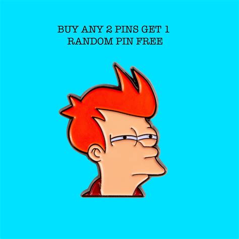 Futurama Fry Not Sure If Meme Enamel Pin Etsy