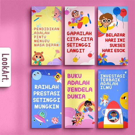 Jual HIASAN DINDING RUANG KELAS SEKOLAH KATA MOTIVASI KATA BIJAK