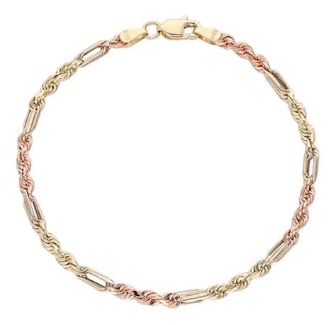 Pulsera Pulso Esclava Oro K Torzal Figaro Mm Cm Italy Env O Gratis
