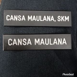 Jual SEHARI JADI Name Tag Grafir Gravir Gravier DOFF Laser MURAH