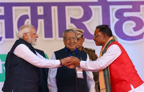 PM Congratulates Shri Vishnu Deo Sai On Taking Oath As Chief Minister