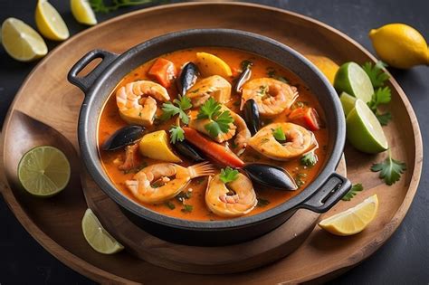 Estofado De Pescado Plato Tradicional En Brasil Moqueca Baiana De Peixe