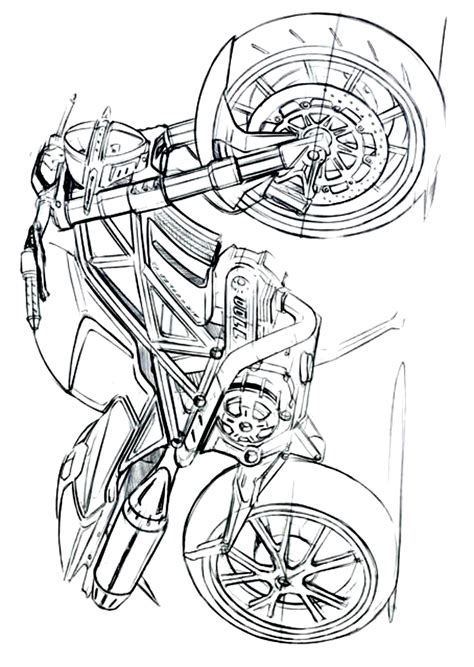 Disegno 3 Di Motociclette Da Colorare