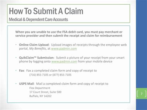 Dependent Care Fsa Receipt Template
