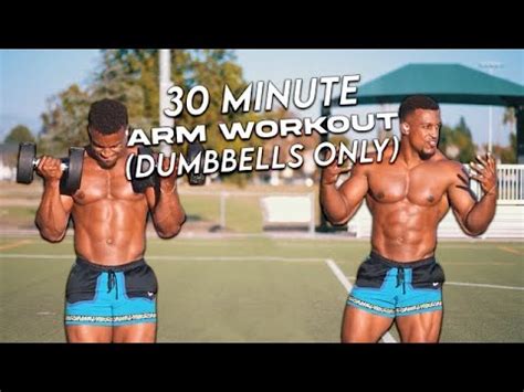 Intense 30 Minute Arm Workout Dumbbells Only YouTube