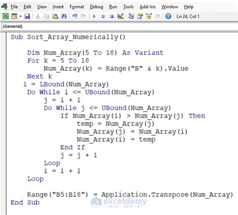 excel vba sort array alphabetically exceldemy