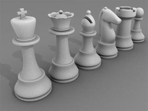 Chess Pieces For Modeling Practice Works In Progress Blender