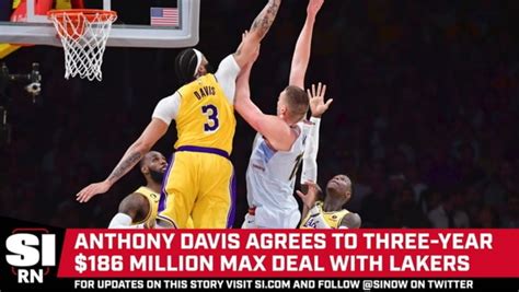 NBA News 2023 Anthony Davis Signs Three Year Record Breaking 283m