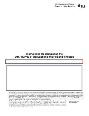 Fillable Online 2017 Survey Of Occupational Injuries And Illnesses Fax