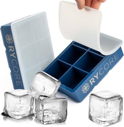 Bandejas para cubitos de hielo de cóctel paquete doble moldes