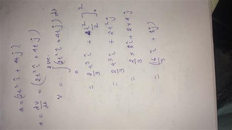 in m s2 of the object depends on 10 the acceleration a time t in s as ā 2fi 41 the