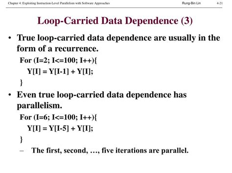 ppt chapter 4 exploiting instruction level parallelism with software approaches powerpoint