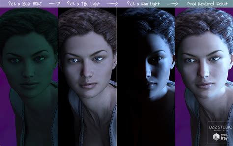 Iray Promo Lights HDRI Render Settings Daz 3D