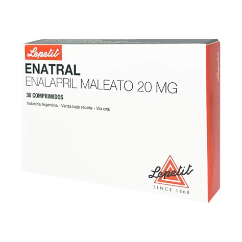 Enatral Enalapril Maleato Mg Comprimidos Punto Farma