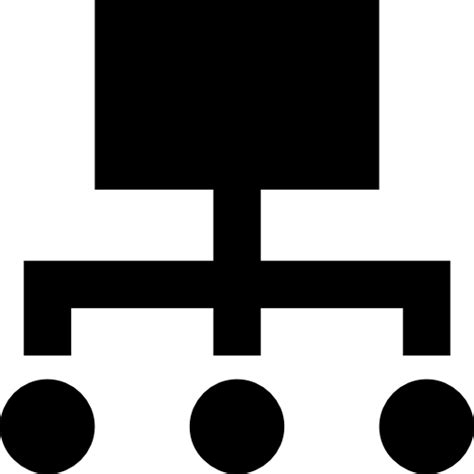 Hierarchical Structure Creative Stall Premium Fill Icon