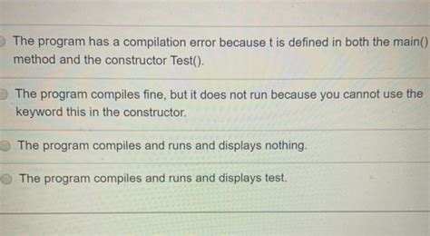 solved analyze the following code public class test