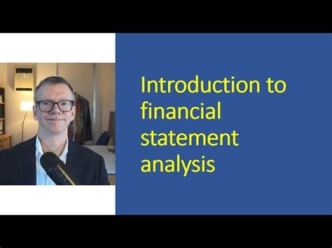 Introduction To Financial Statement Analysis YouTube