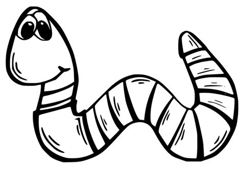 Desenhos De Minhoca Feliz Para Colorir E Imprimir Colorironline