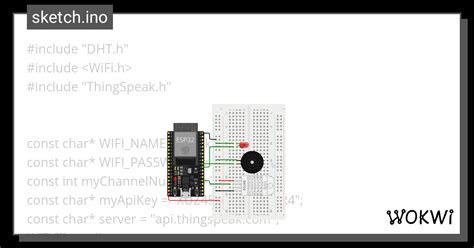 Alarm Dht Buzzer Wokwi Esp Stm Arduino Simulator